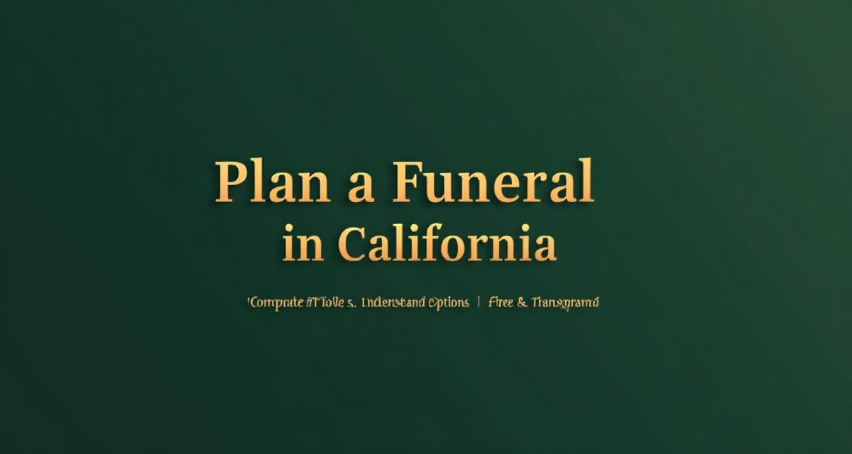 Plan a Funeral in California | Compare Prices & Options Near You